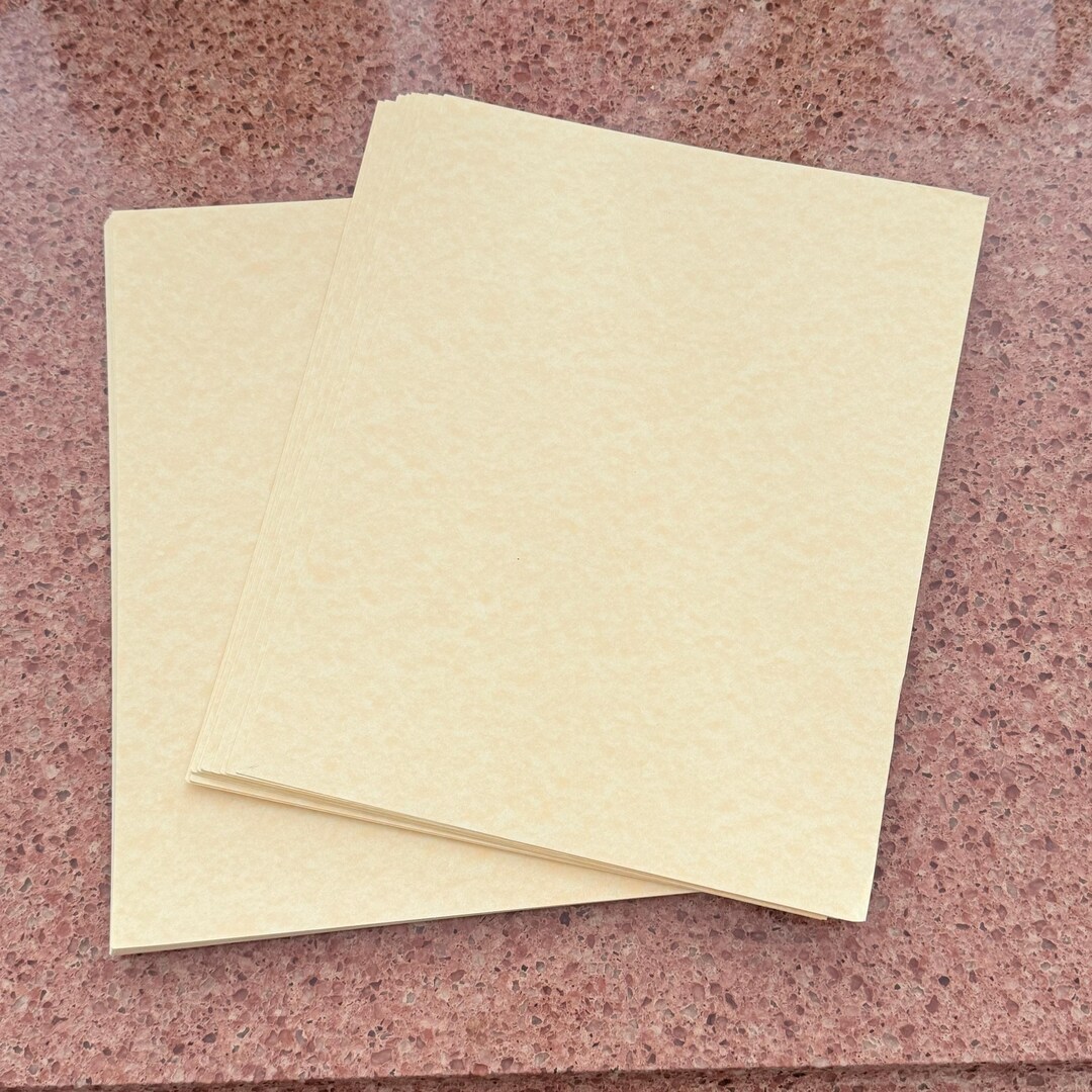 Parchment Paper Golden Card Stock 8.5 X 11, Cover Weight 65lb Cover ...