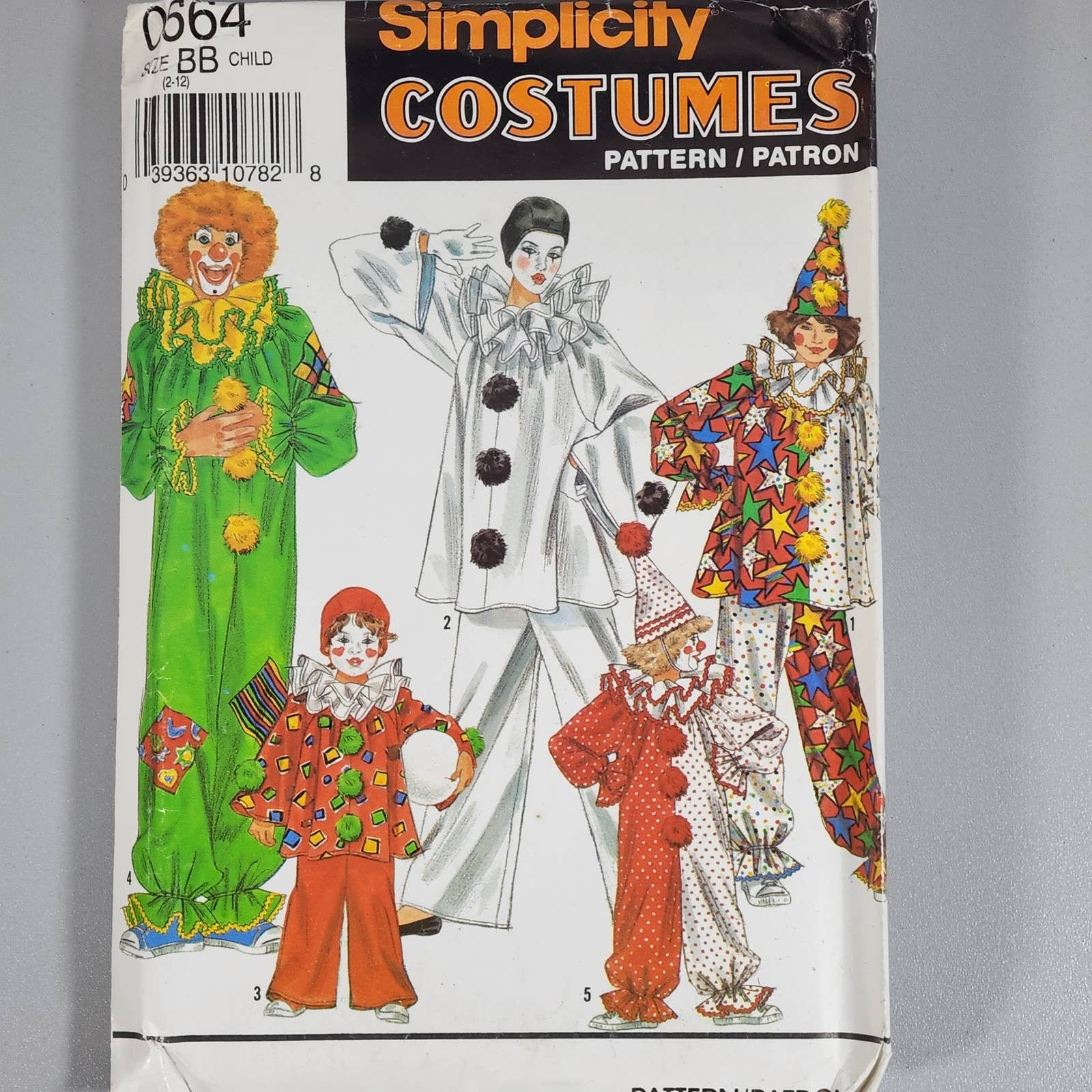 Simplicity Child Halloween Costumes Patterns Sizes A & BB Lot of 5 ...