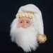 Santa Claus Face Brooch Pin White-gold Faux Fur Northwest Santa ...
