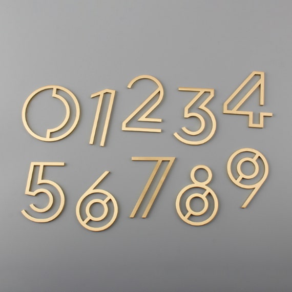 Art Deco Numbers