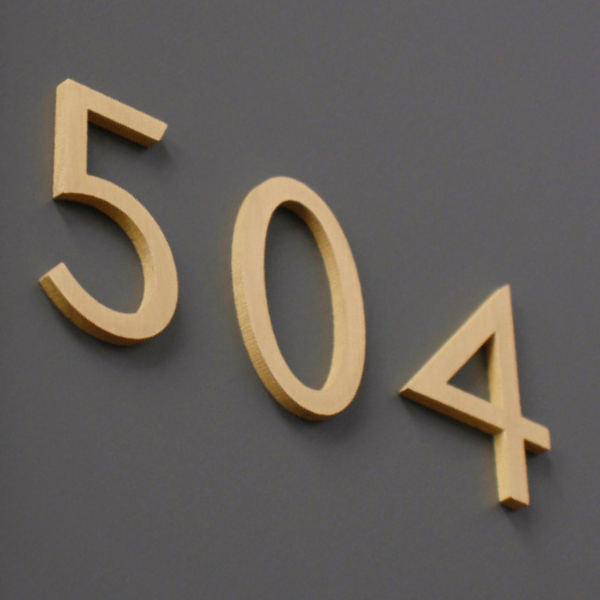 Classic Font Metal Gold Numbers Door Numbers Door Decor Apartment Door ...