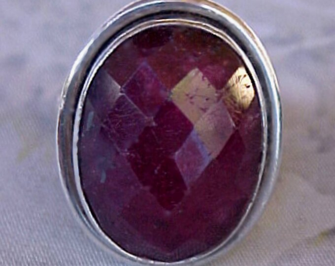 Red Tourmaline Ring, Cherry Tourmaline Ring, Pink Tourmaline Cabochon ...