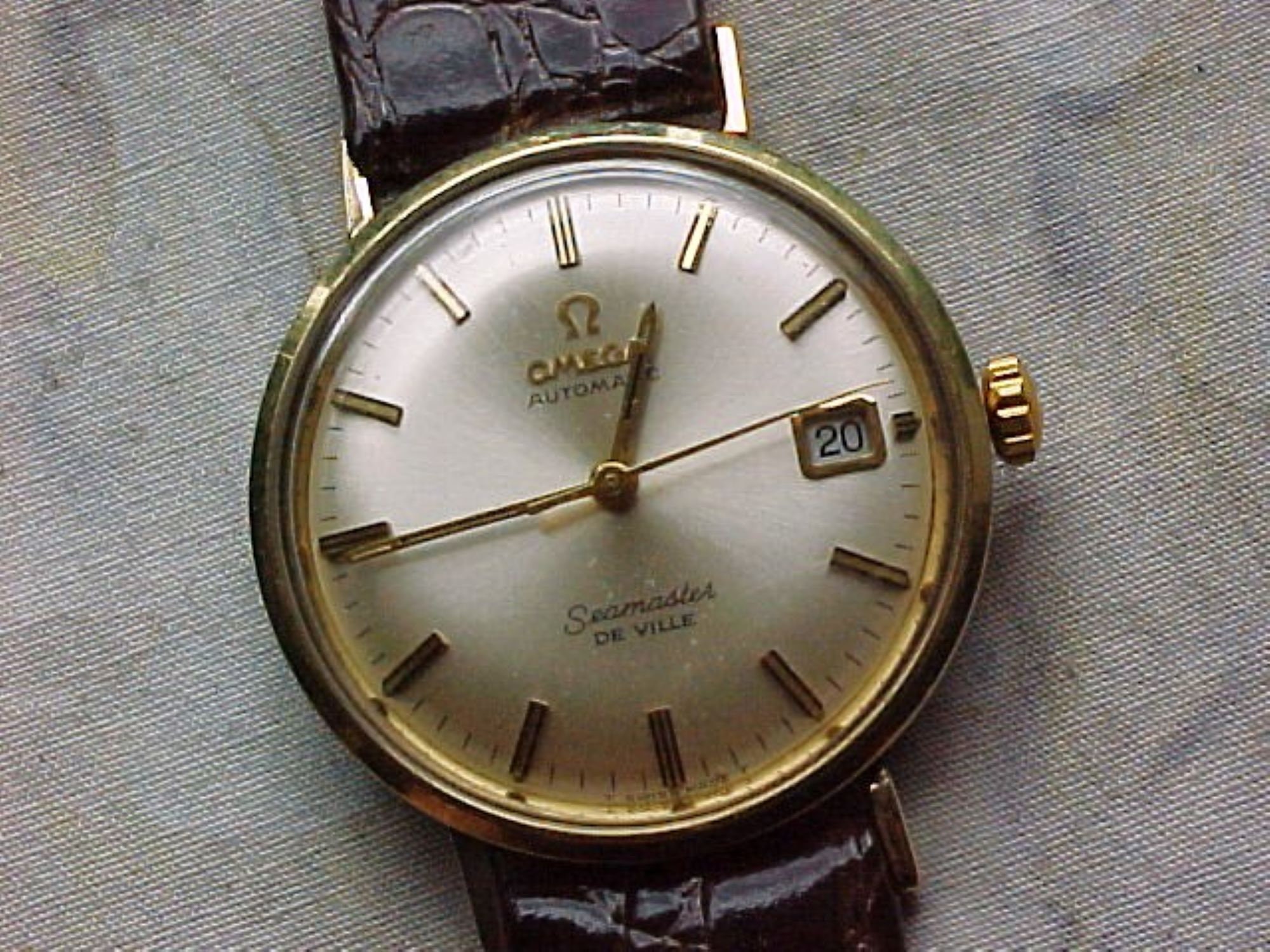 Mid Century Omega Swiss Seamaster 14kt Gold Clad and Steel - Etsy