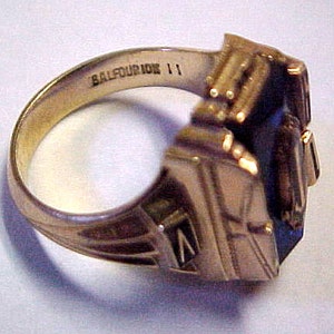 Minty 1962 Vintage BALFOUR 10 Kt Yellow Gold Class Ring in Box - Etsy