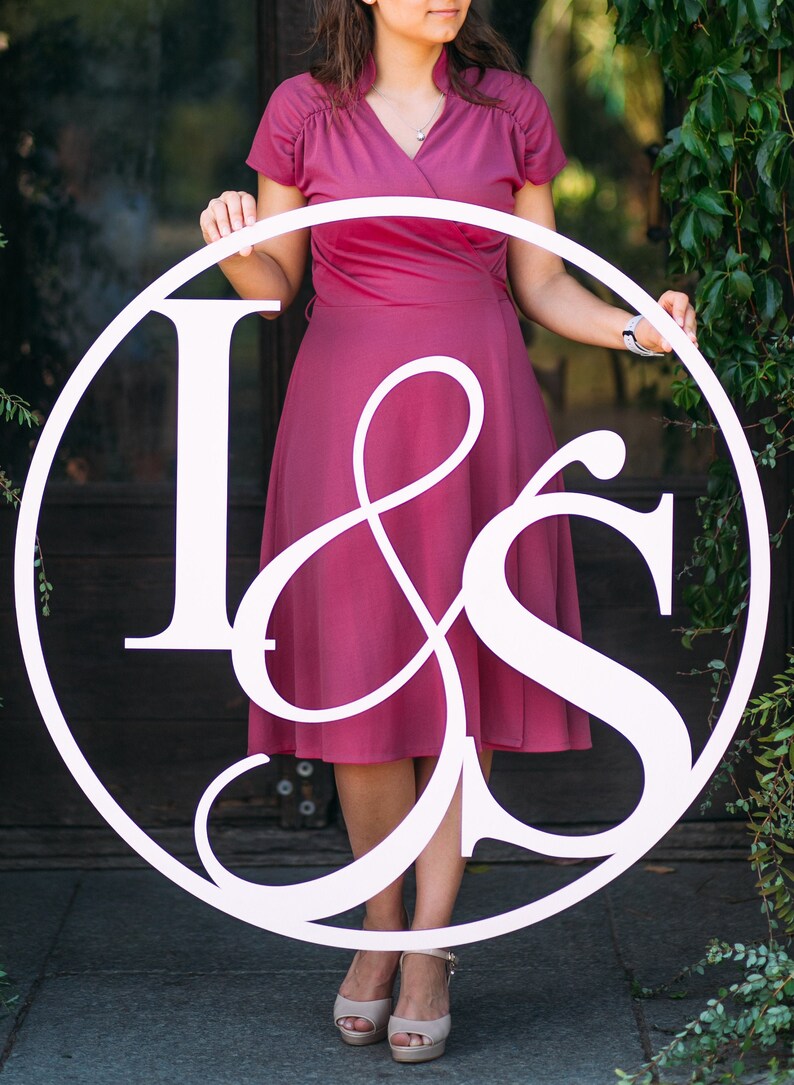Wedding Monogram Sign Monogram Sign Personalized Sign - Etsy