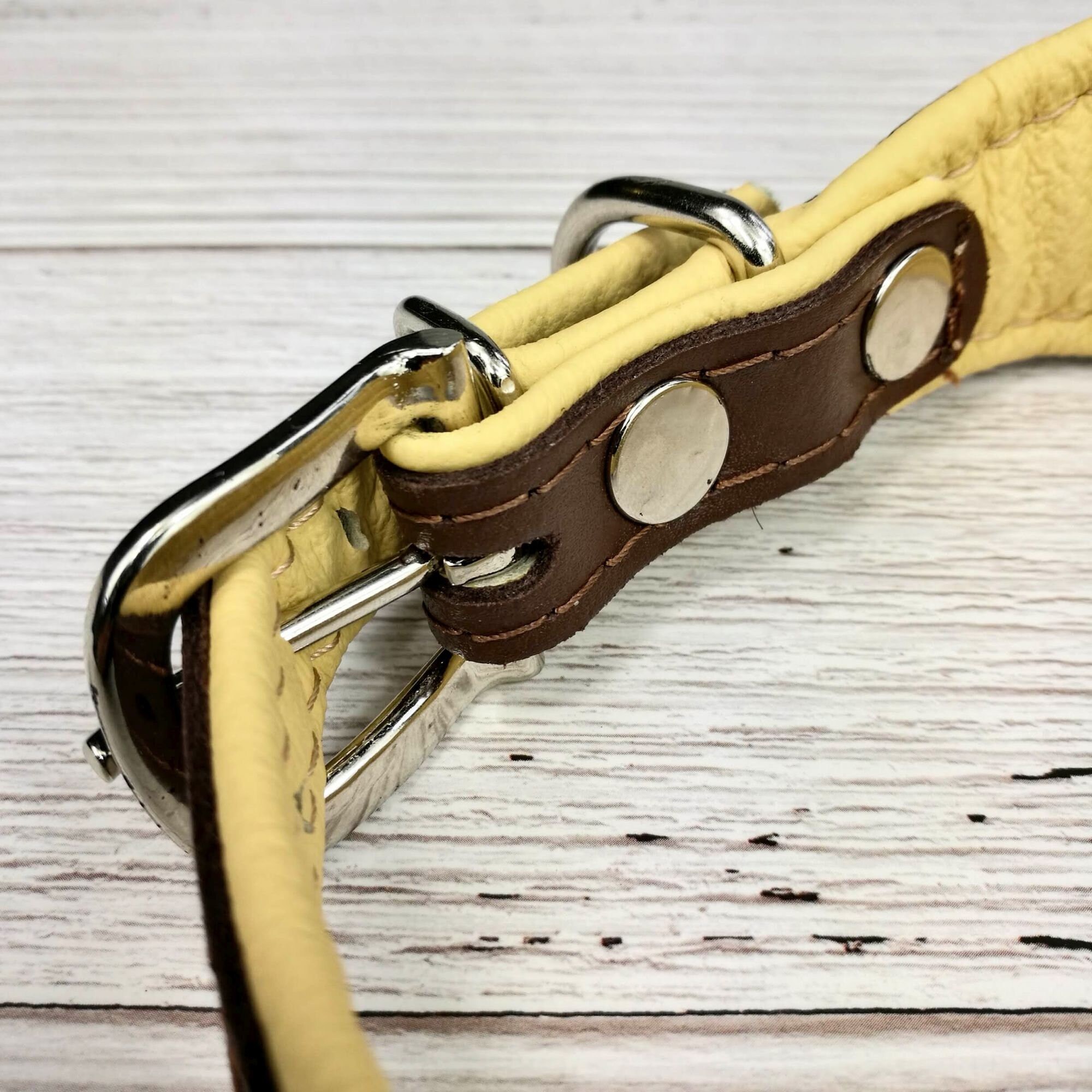 Leather Sighthound Collar Brown Wide Dog Collar for Iggy - Etsy UK