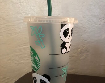 Panda Starbucks Cup - Etsy