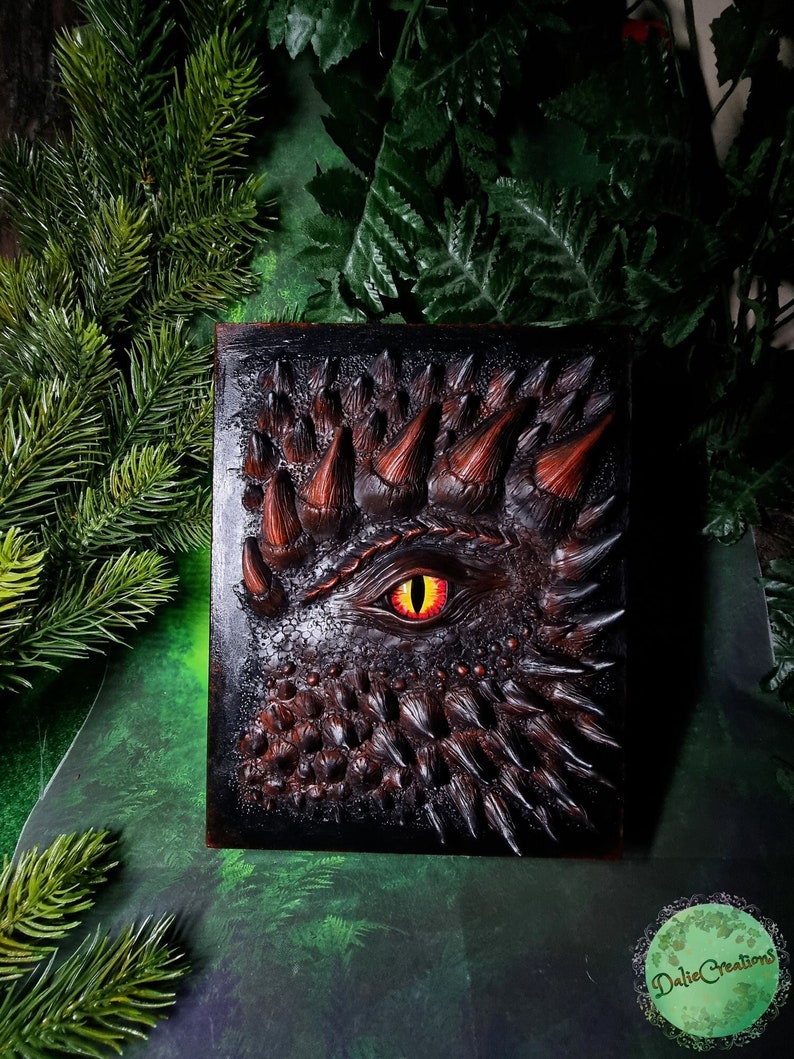 Dragon Jewelry Box Look Like Book BIG Dragon Box Fantasy - Etsy