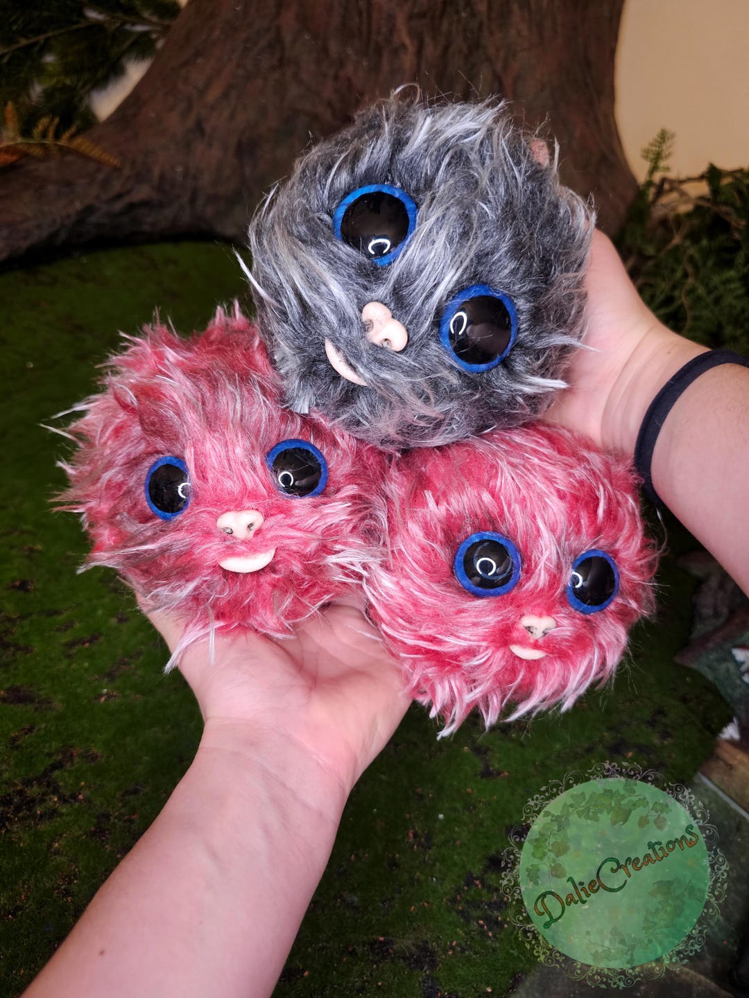 Puff Smaller - Hp Creatures - Art Doll Animal - Big Pompom Animal ...