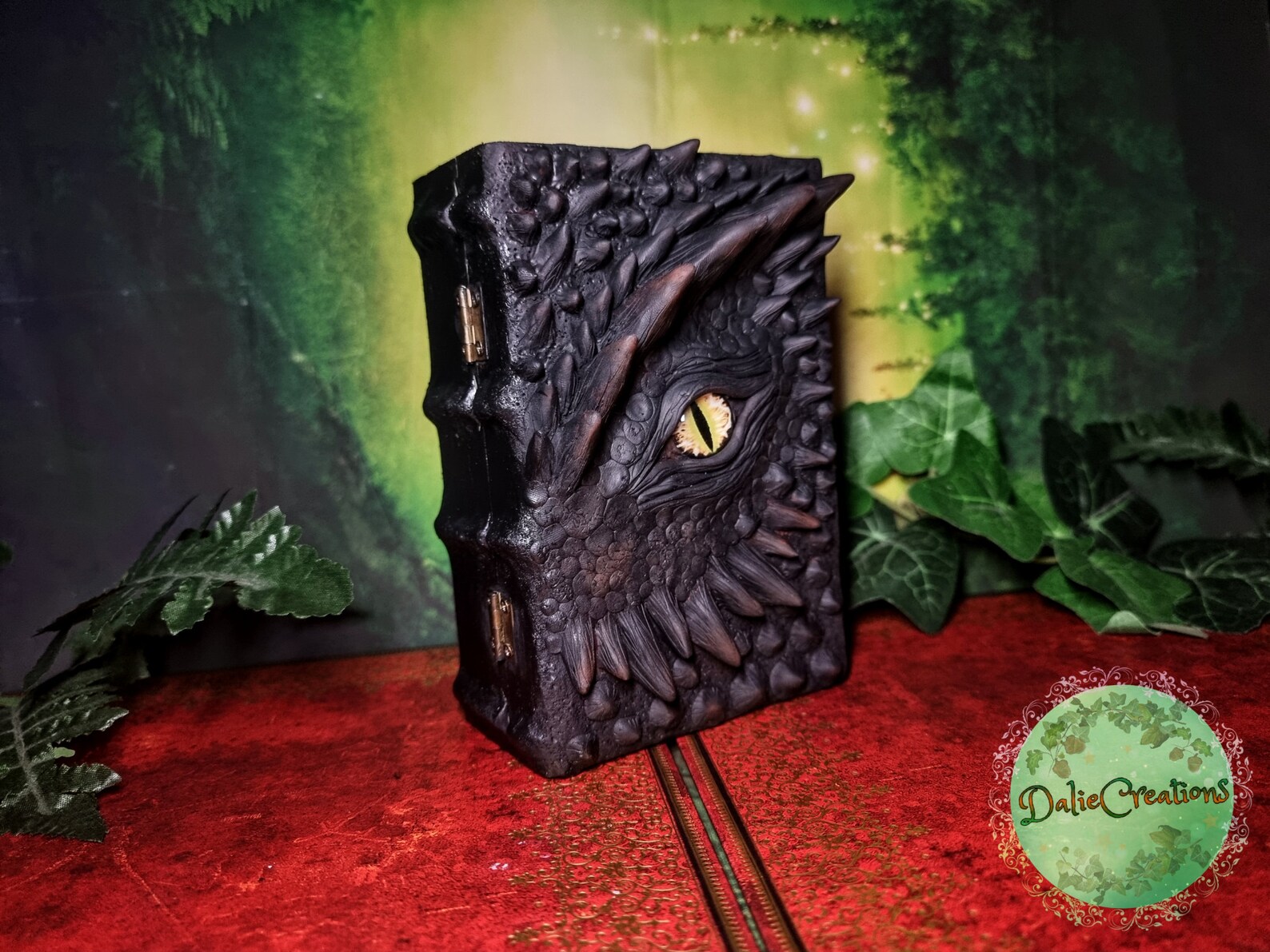 Dragon Jewelry Box Look Like Book BIG - Dragon Box - Fantasy Box- Magic ...