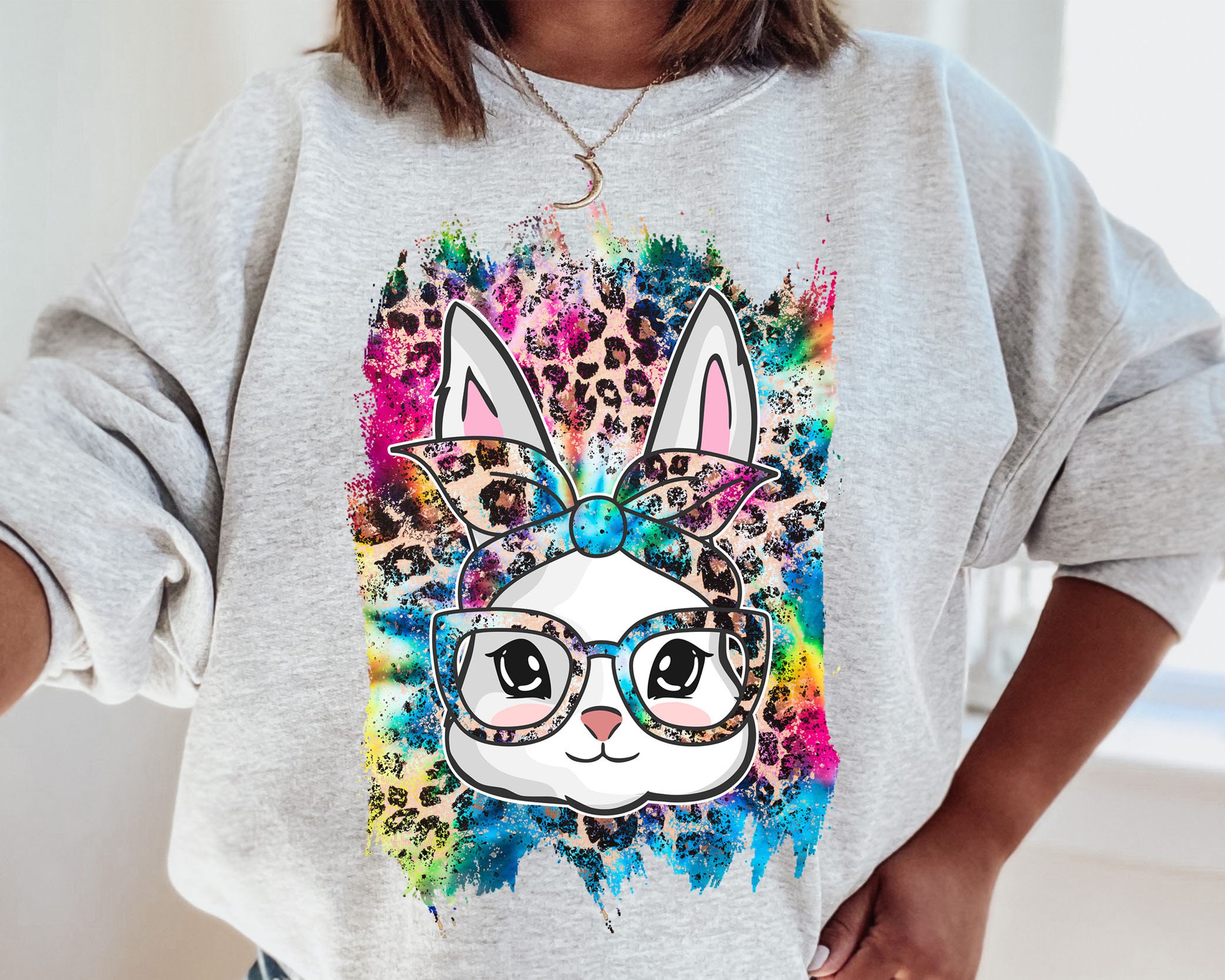 Leopard Bunny PNG, Bunny Png, Easter Sublimation Png, Easter Bunny Png ...