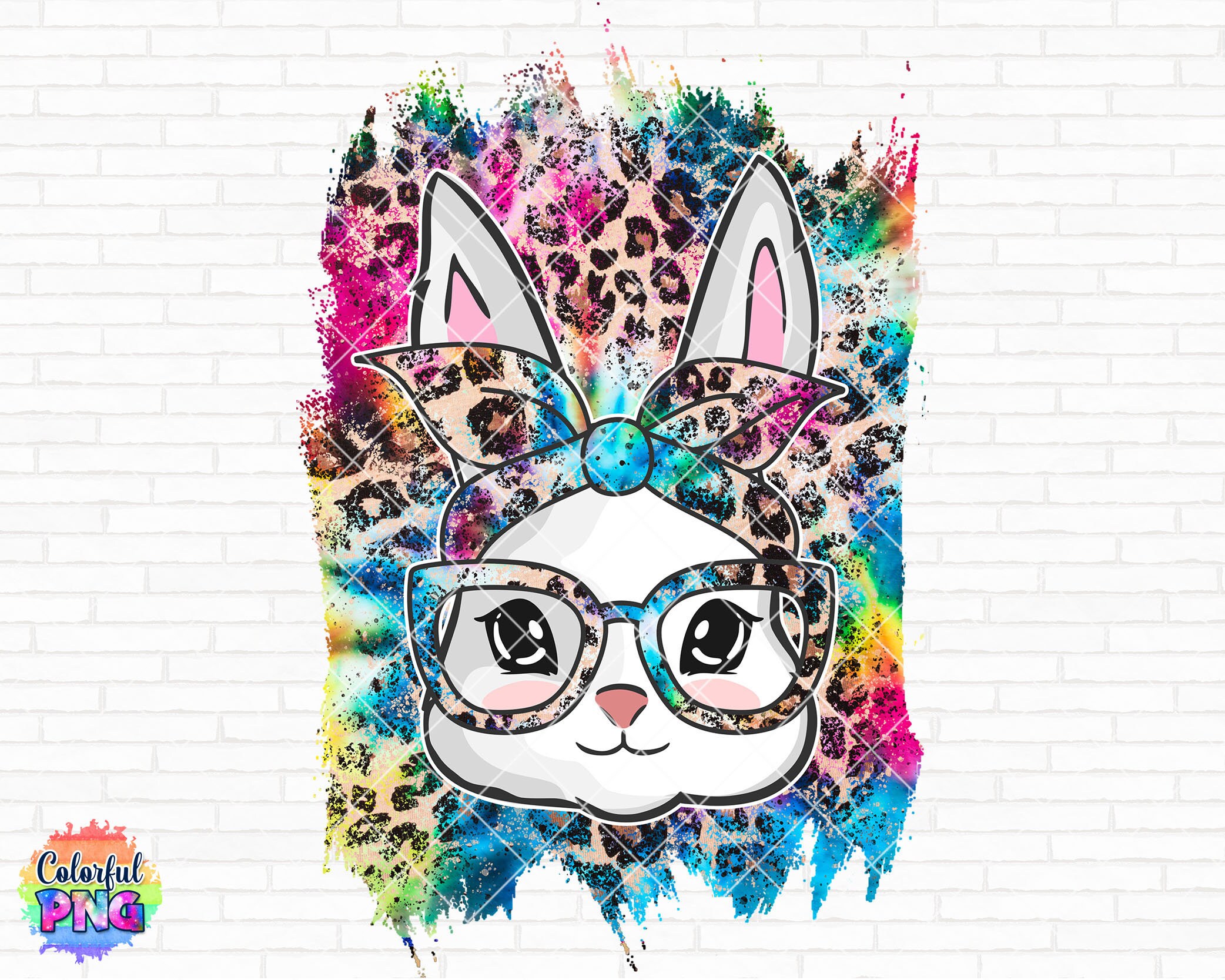 Leopard Bunny PNG, Bunny Png, Easter Sublimation Png, Easter Bunny Png ...