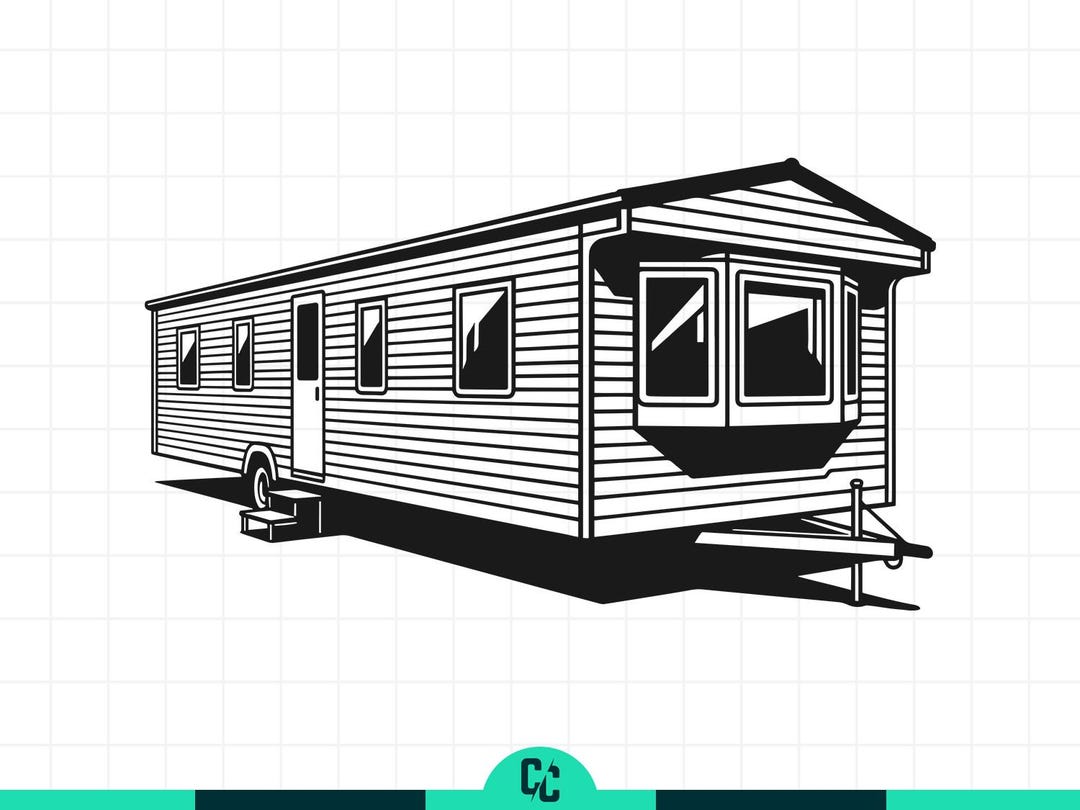 Mobile Home Svg, Mobile Home Png, Trailer Home Svg, Manufactured Home ...
