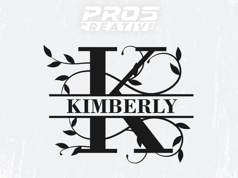 Split Monogram SVG Bundle, Spilt Letter Svg, Name Svg, Family Monogram ...