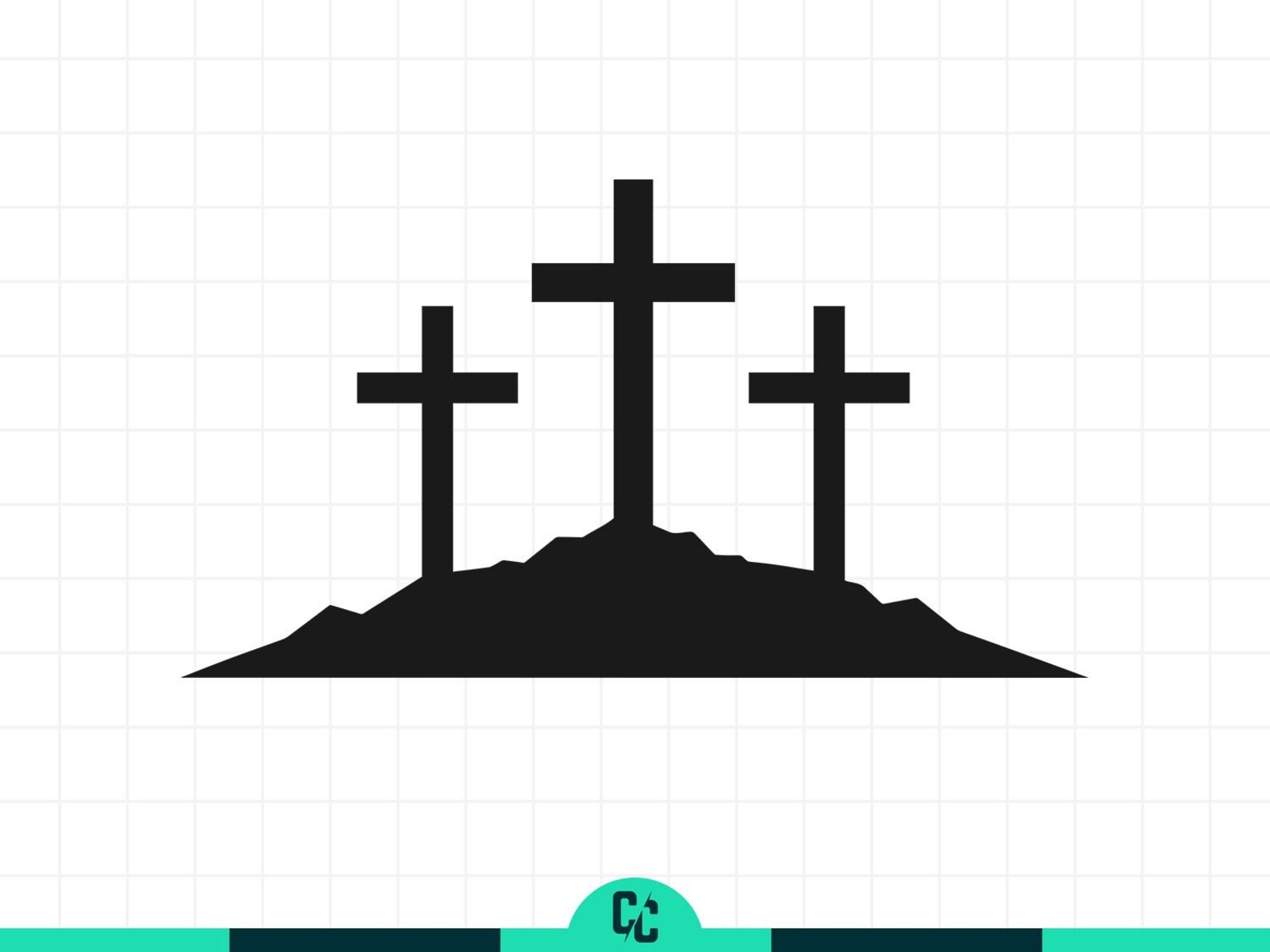 Three Crosses Svg, Calvary Hill Cross Svg, Easter Svg Bundle, Christian ...