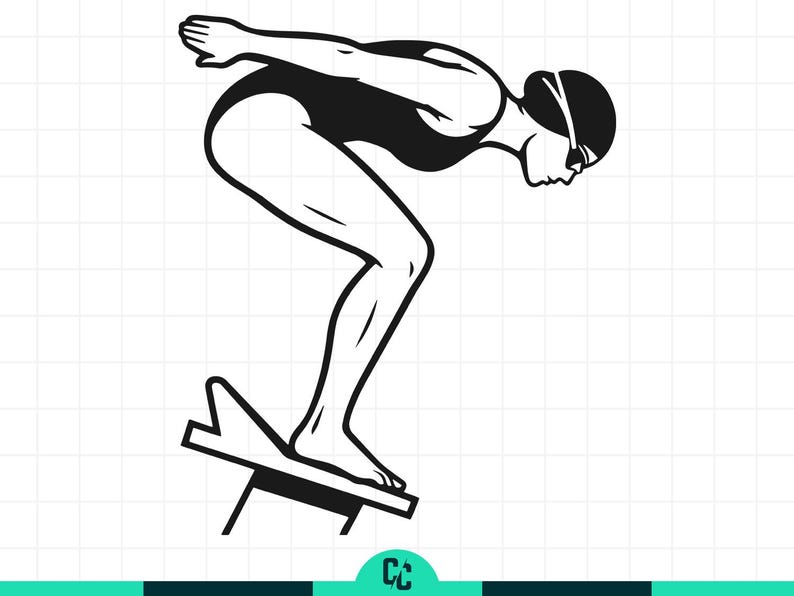 Swimming Svg, Swimmer Png, Diving Svg, Diver Athlete Vector, Swim Pool ...