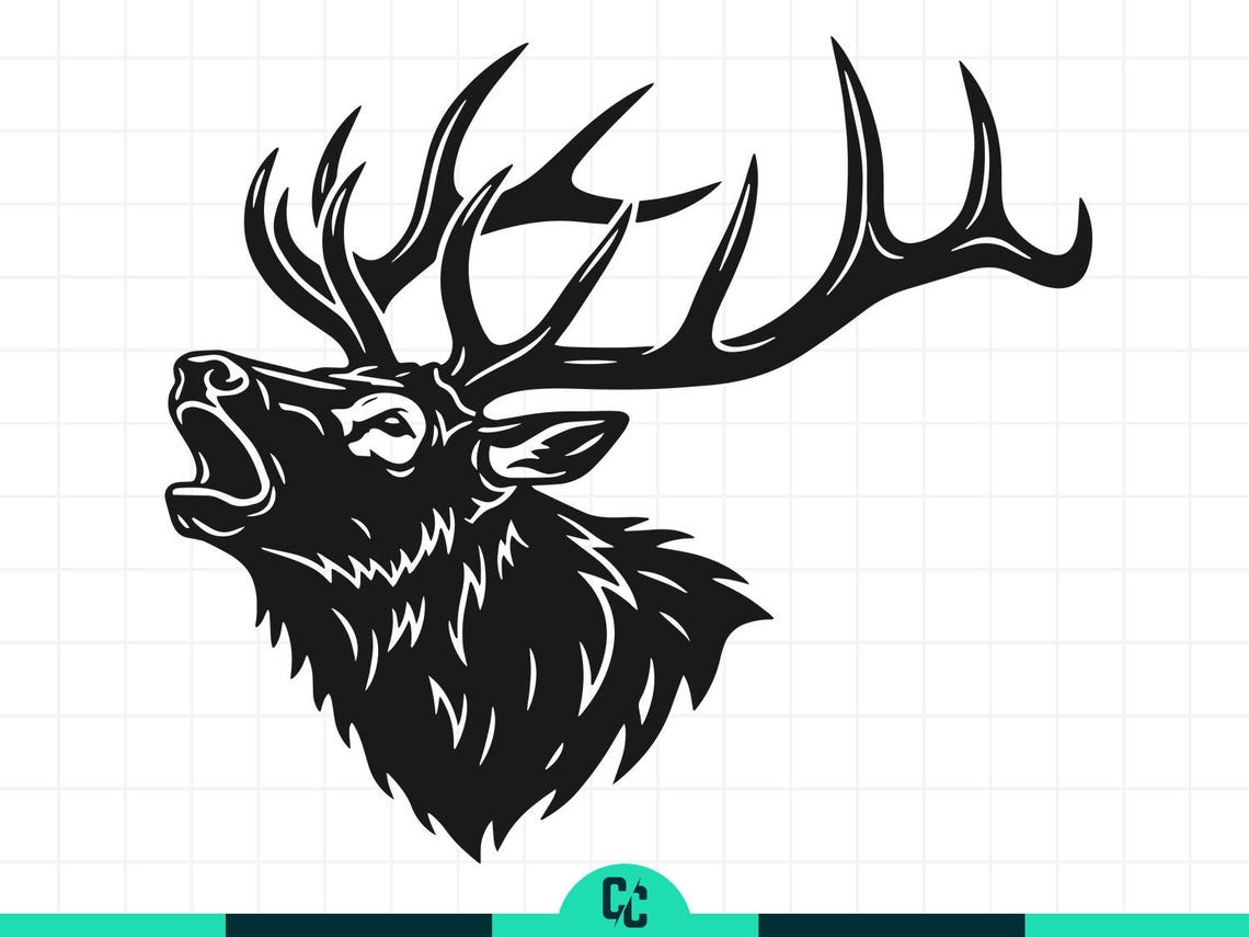 Bugling Elk SVG, Elk Antler Svg, Deer Hunter Svg, Hunting Shirt Svg ...
