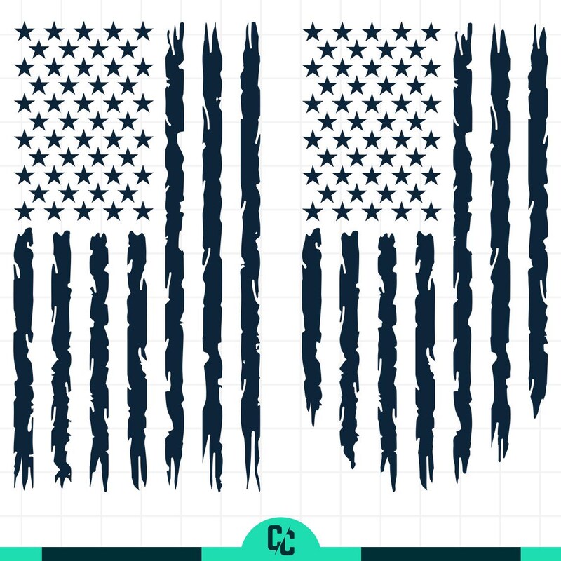 Tattered Flag Dxf - Etsy