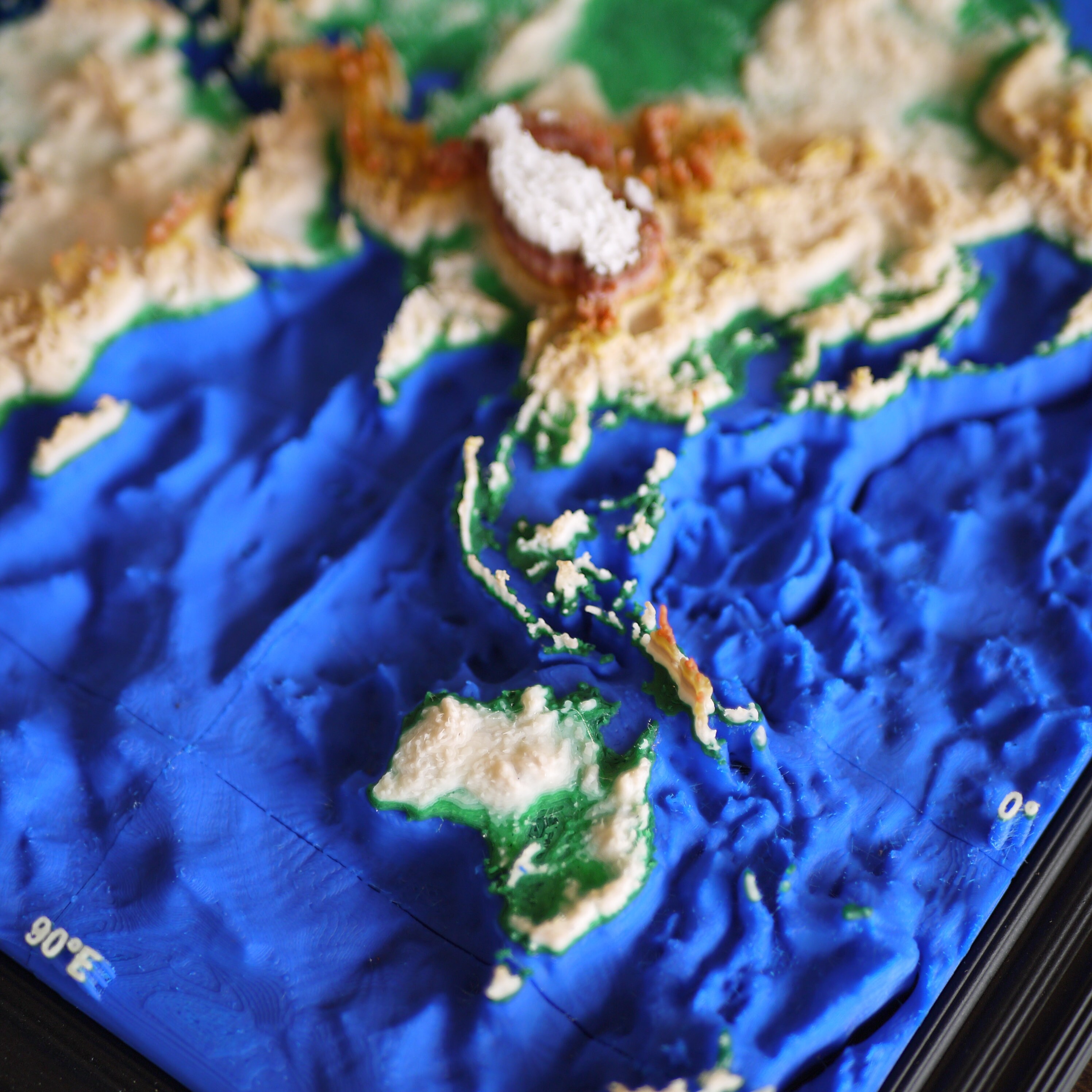 3D World Map-b5 Map of the World With Topography and Bathymetry - Etsy