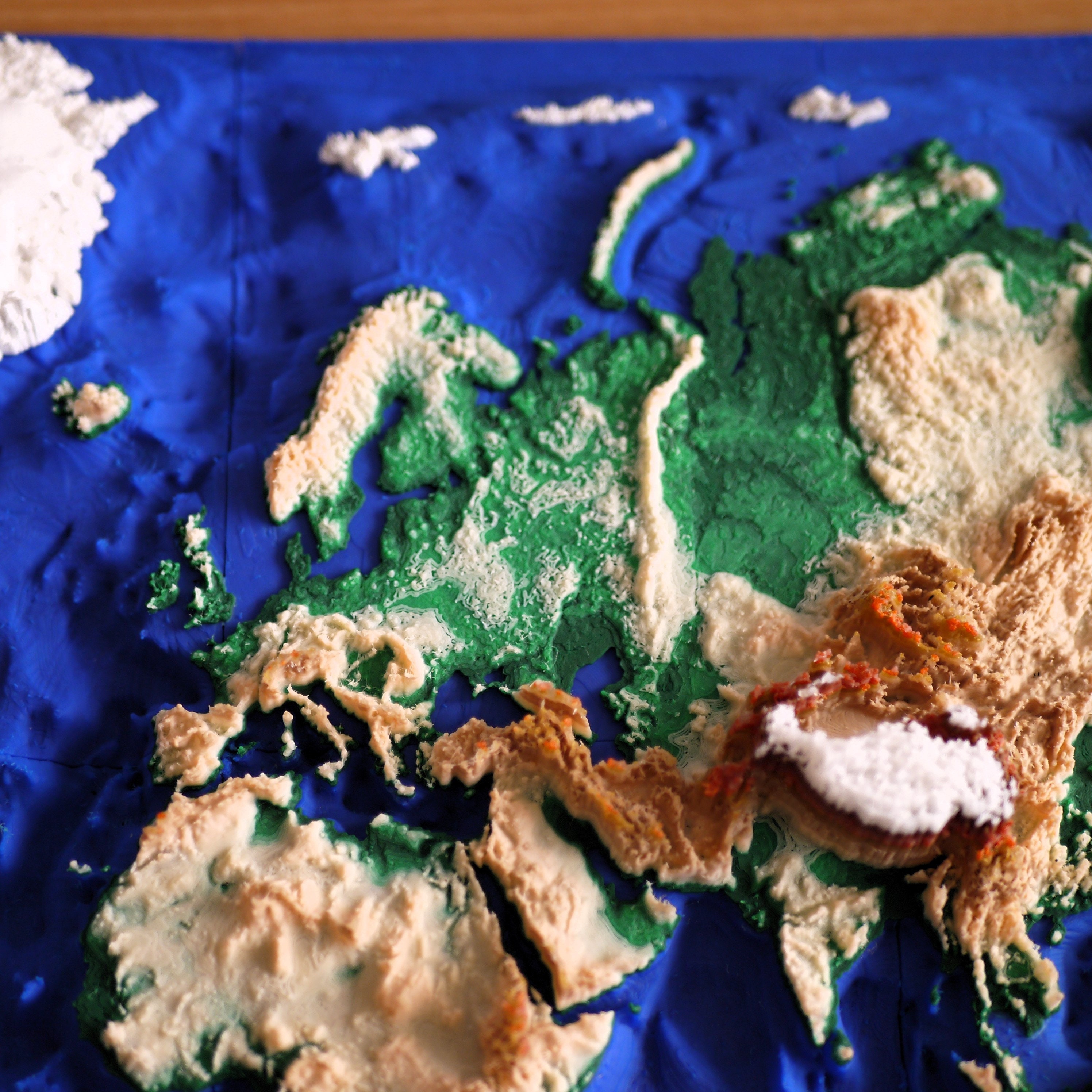 3D World Map B4 World Map With Topography and Bathymetry - Etsy