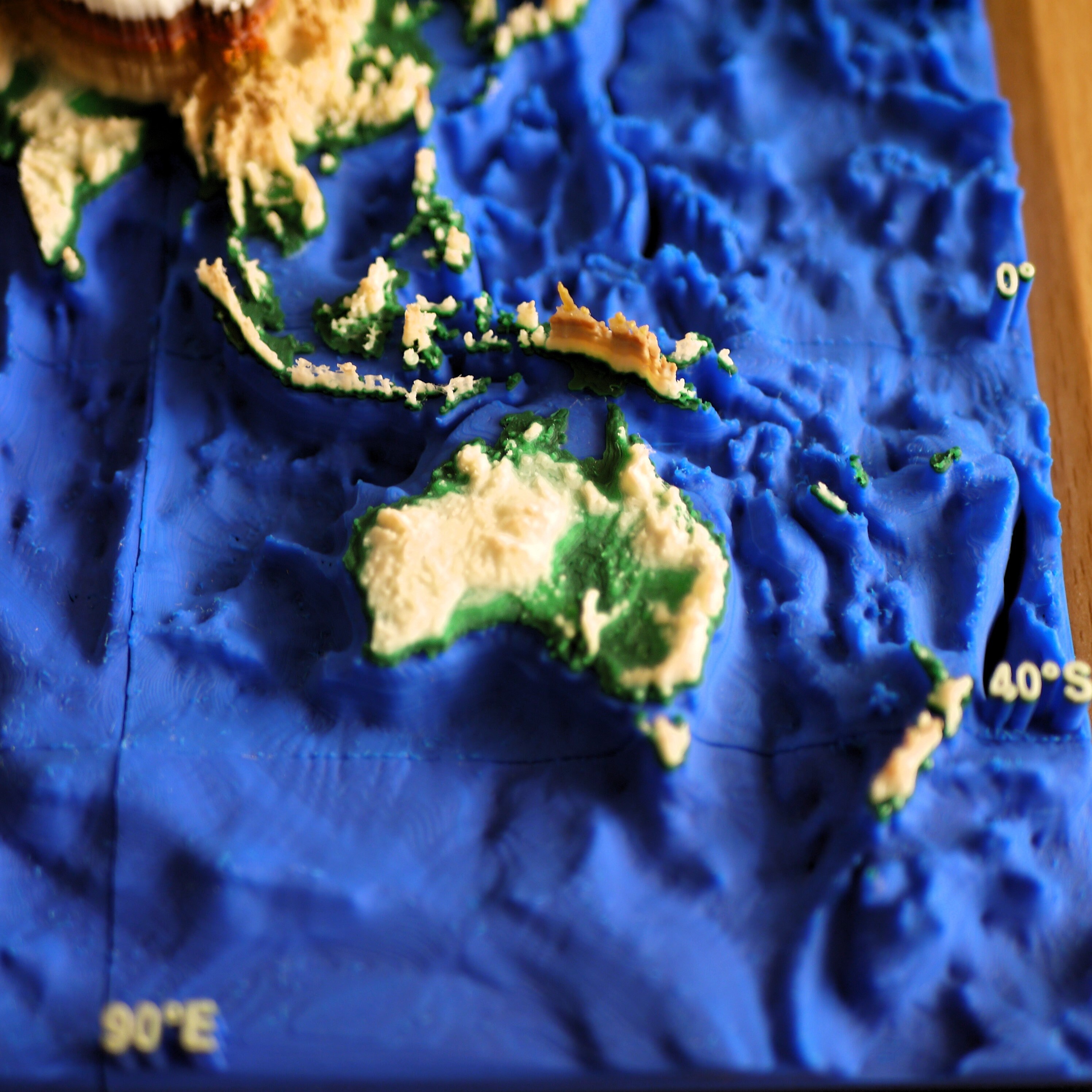 3D World Map B4 World Map With Topography and Bathymetry - Etsy