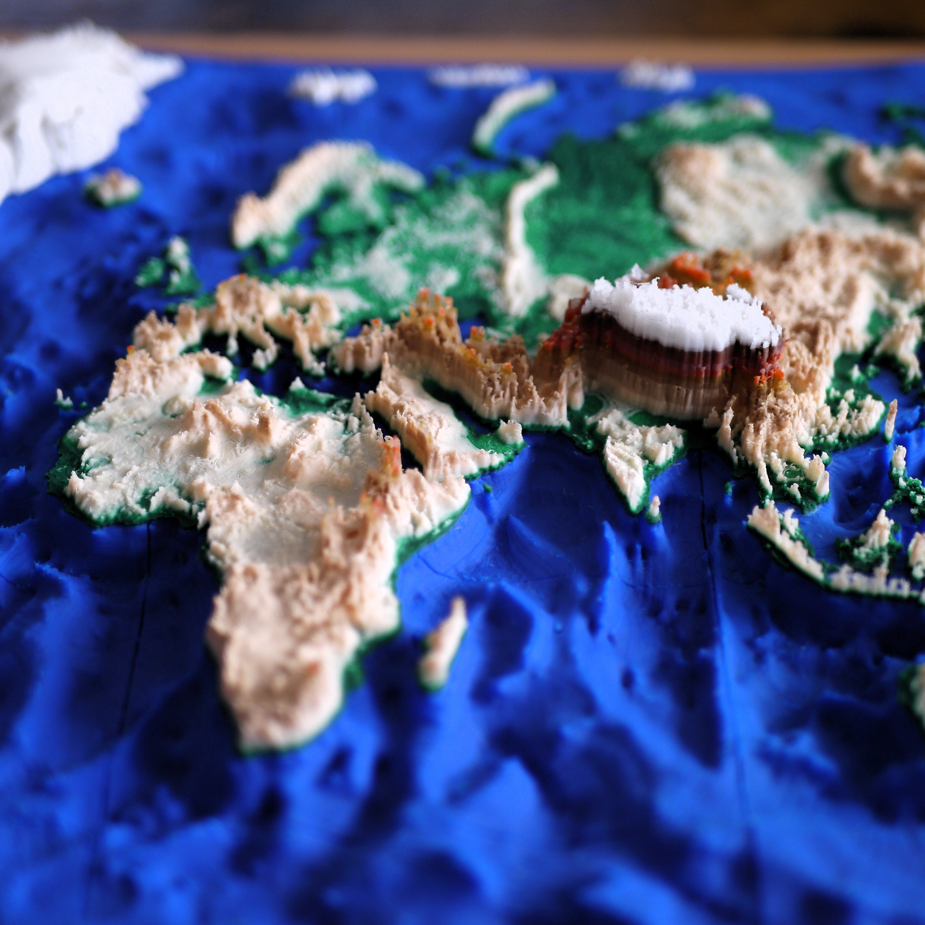 3D World Map B4 World Map With Topography and Bathymetry - Etsy