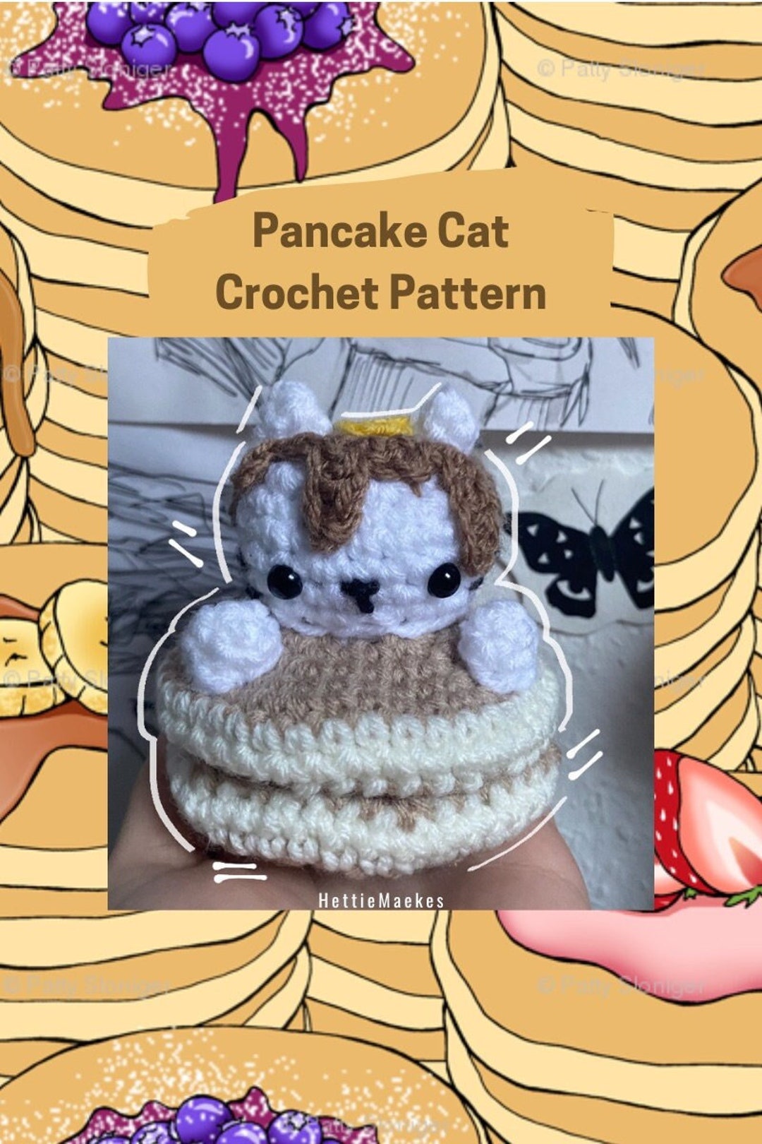 Pancake Cat Crochet Pattern - Etsy