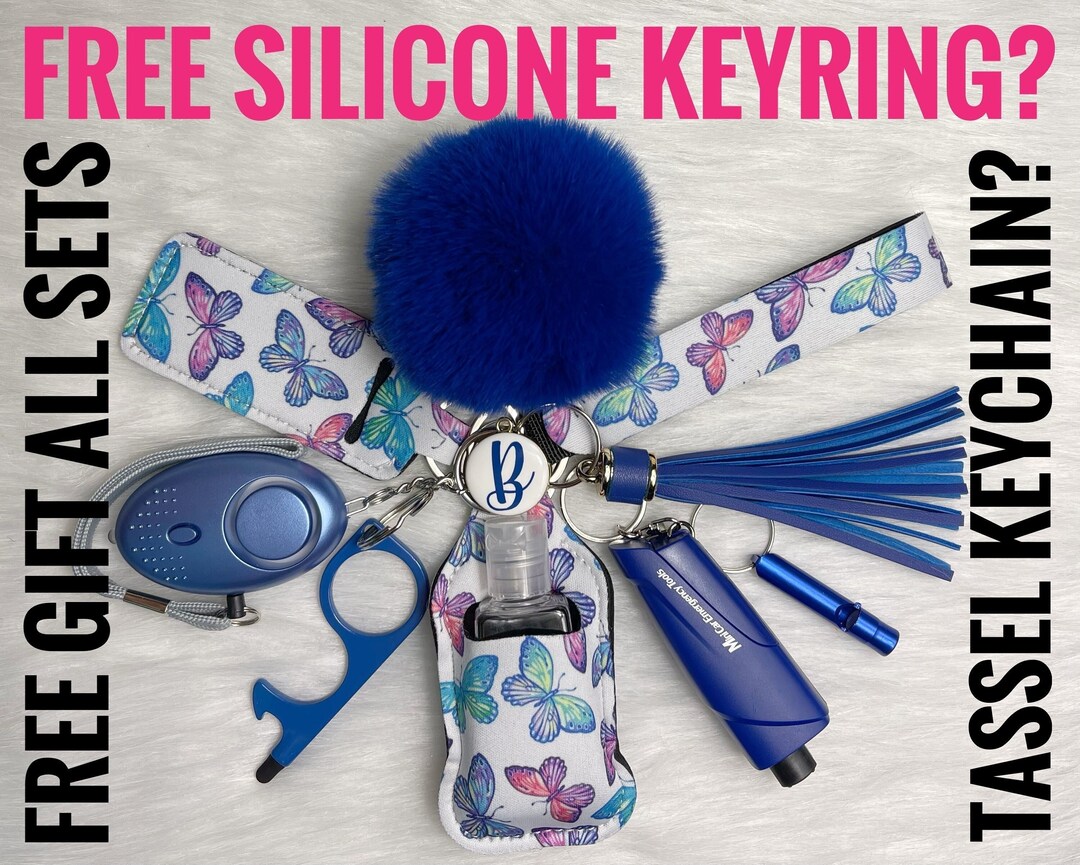 SAFETY KEYCHAINS SET 11 Pcs Utility Keychain, Protection Keychain ...