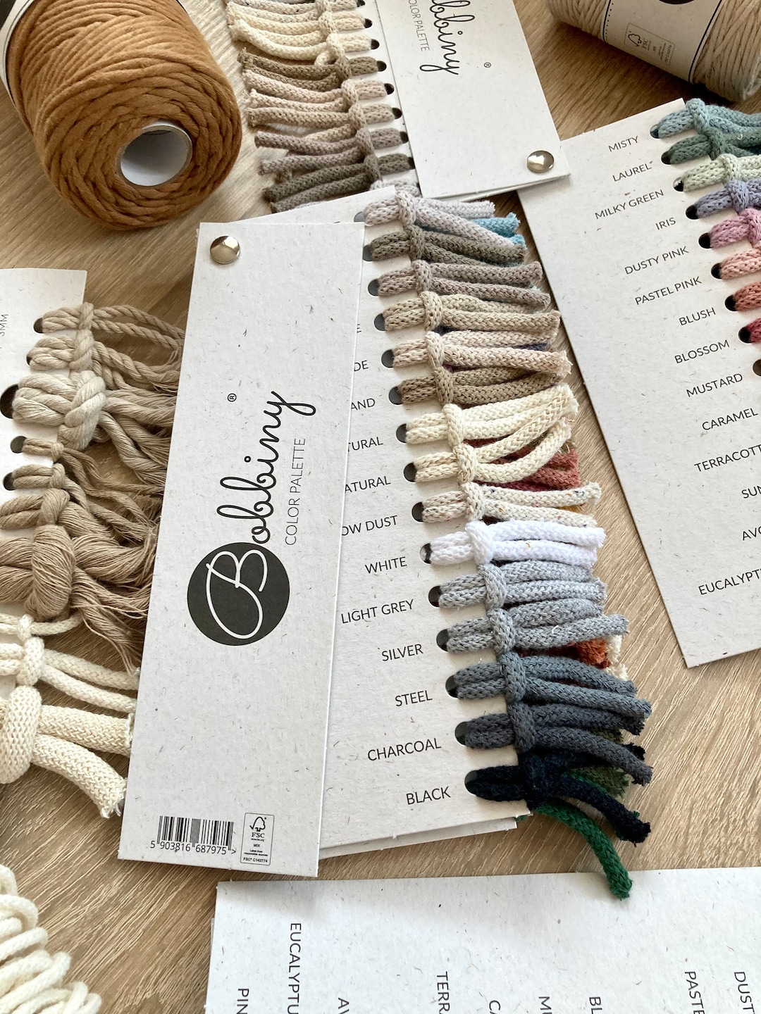 Color Palette Bobbiny Cords and Macrame - Etsy