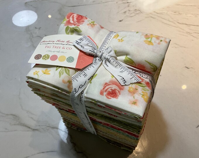 Fig Tree Fat Quarter Bundle by Moda, Strawberry Fields Revisited, 40 ...