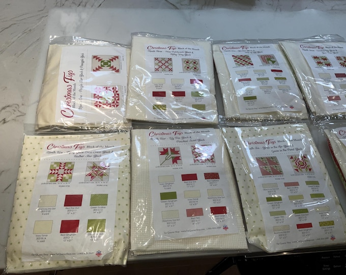 Christmas Figs Quilt Block of the Month – 20 Block Set (instructions ...