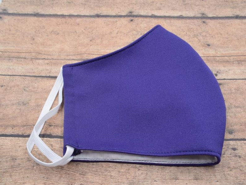 Colorful Design and Solid Color Print Fabric Masks Ships | Etsy