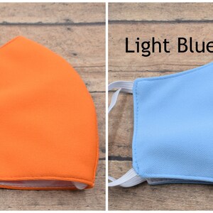 Colorful Design and Solid Color Print Fabric Masks Ships | Etsy