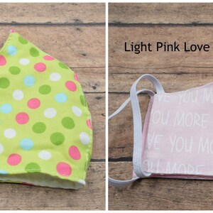 Colorful Design and Solid Color Print Fabric Masks Ships | Etsy