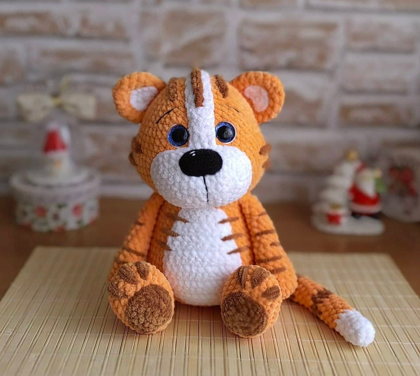 Tiger Plush Handmade Amigurumi Crochet Toy Stuffed Animal - Etsy