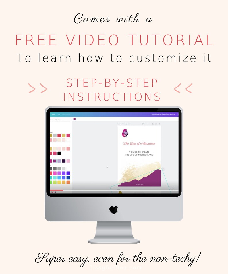 Law of Attraction Ebook Canva Template Editable | Etsy