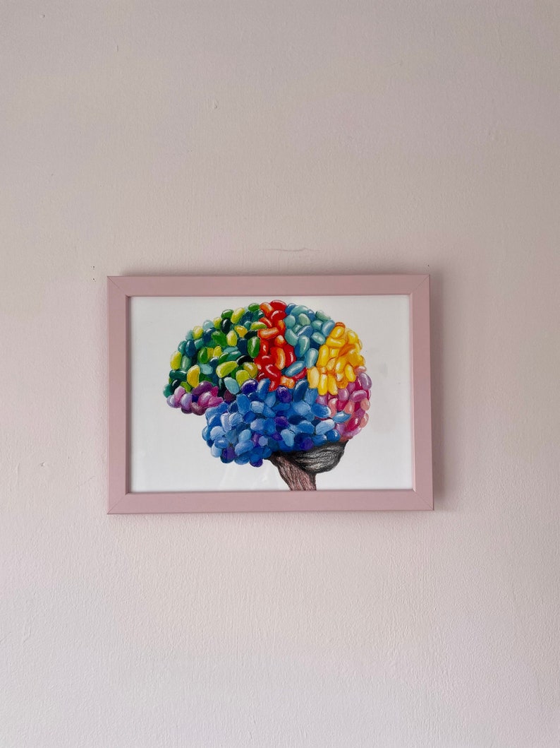 Jelly Bean Brain | Print Brain Anatomy, Psychology, Therapy Office ...