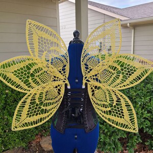 Crochet Lace Fairy Wings | Flower Fairy Wings | Rennaissance Fair Wings ...