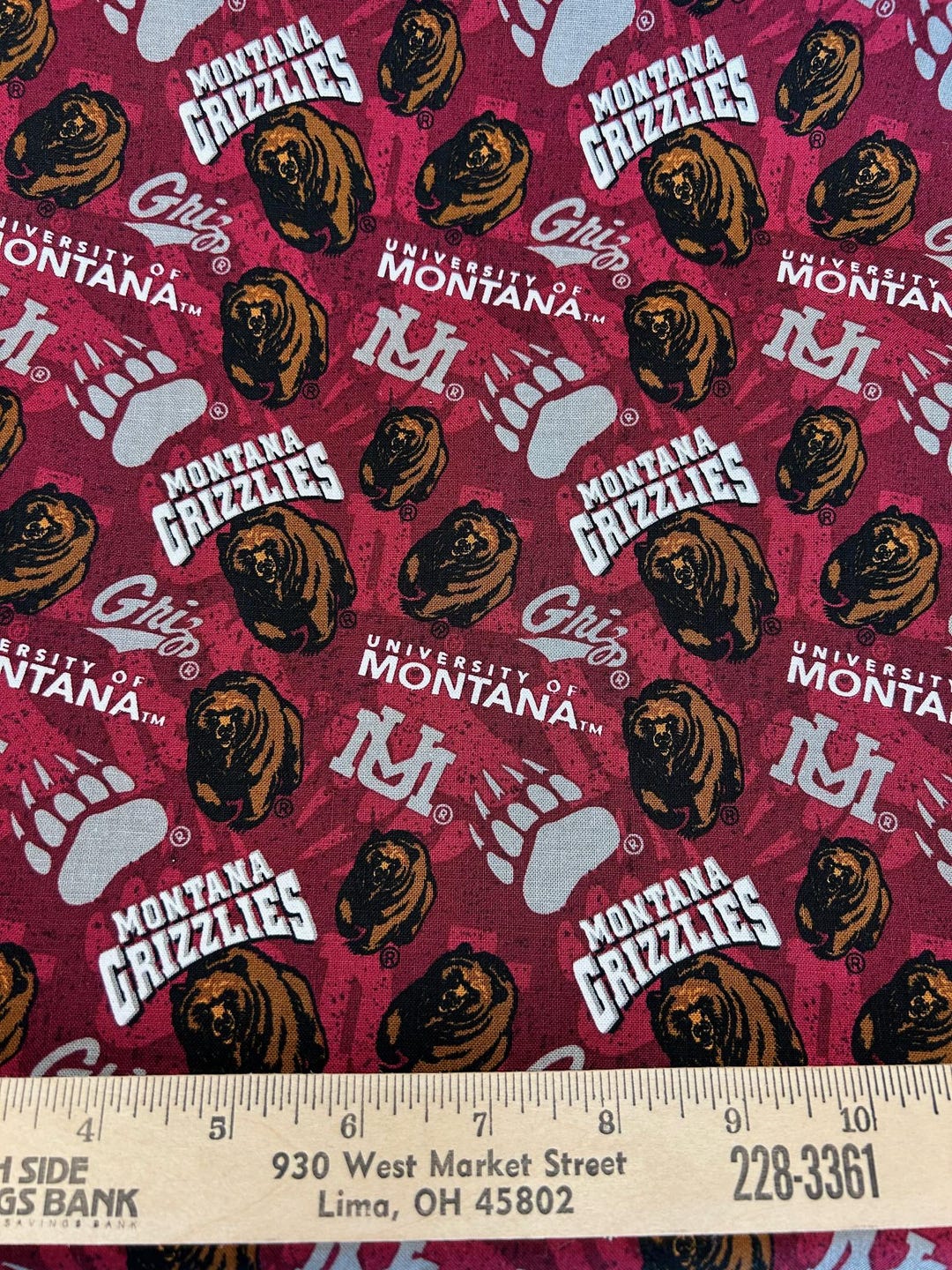 Ships in 24 Hours University of Montana Grizzlies Cotton Fabric - Etsy