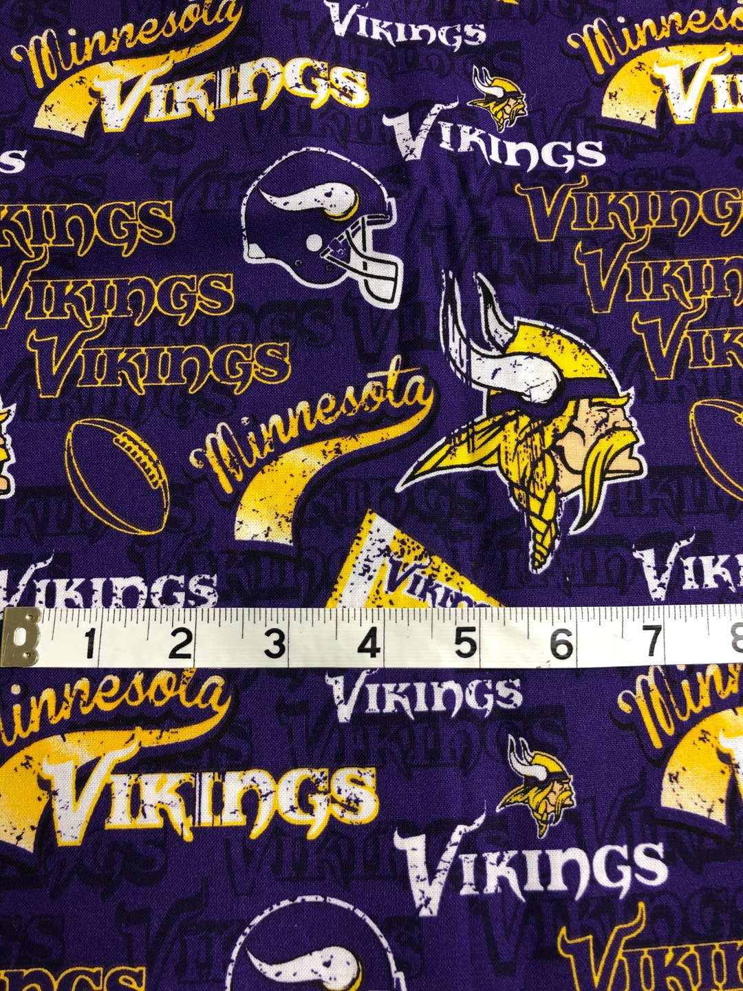 NFL Minnesota Vikings Cotton Fabric. Ships in 1-2 Days - Etsy Australia