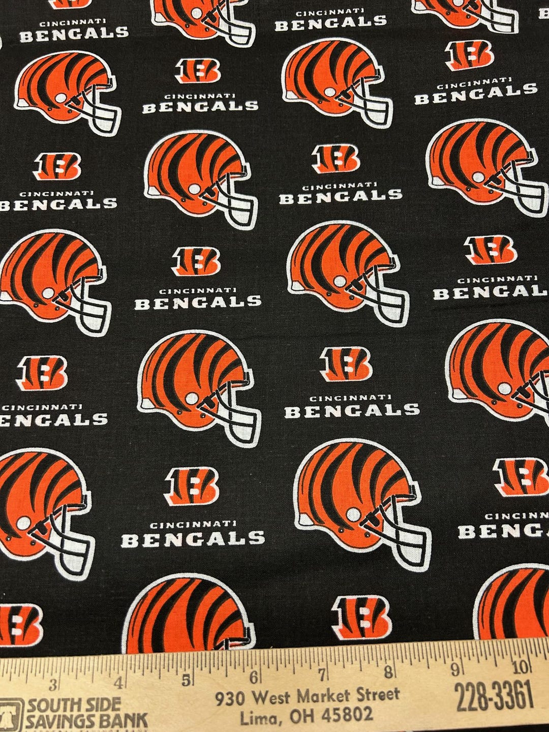 Ships in 24 Hours - Cincinnati Bengals Cotton Fabric - Etsy