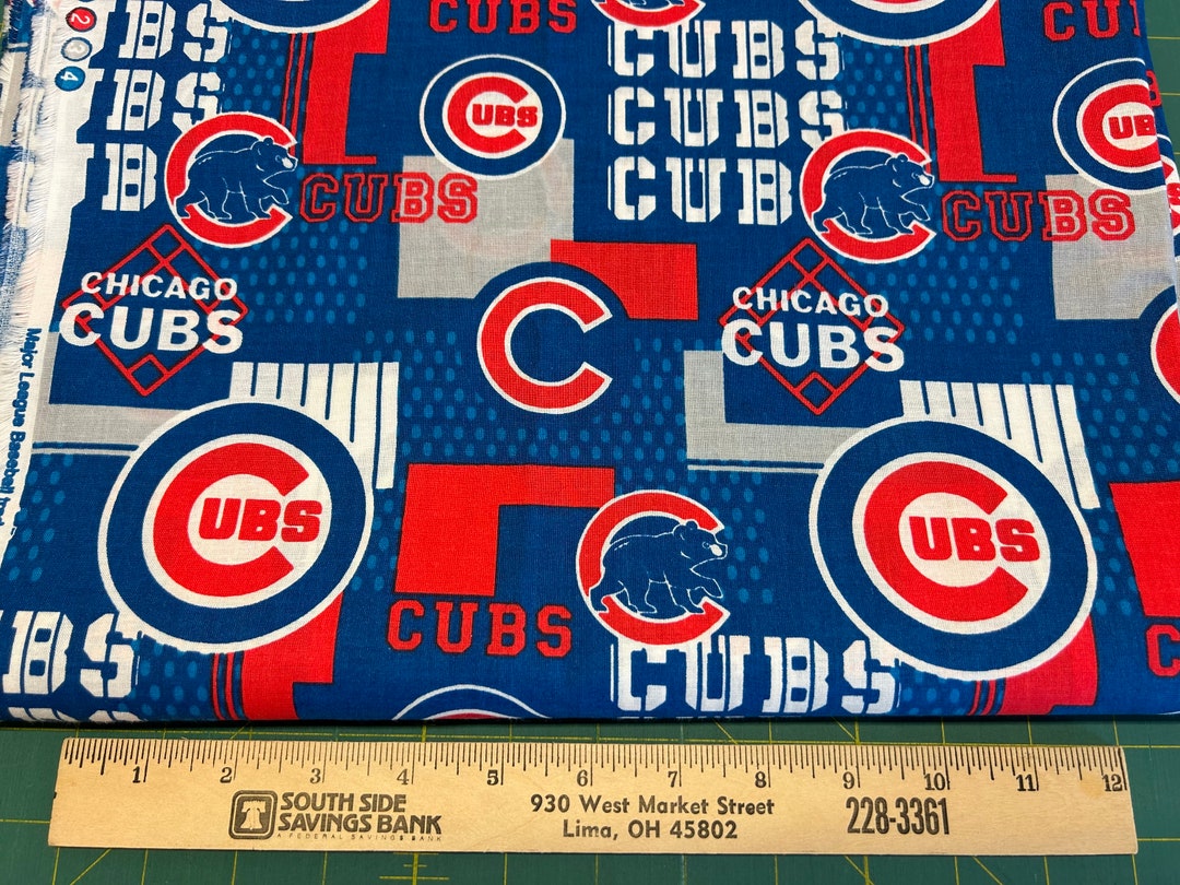 Chicago Cubs Cotton Fabric Ships in 24 Hours 60 Wide - Etsy