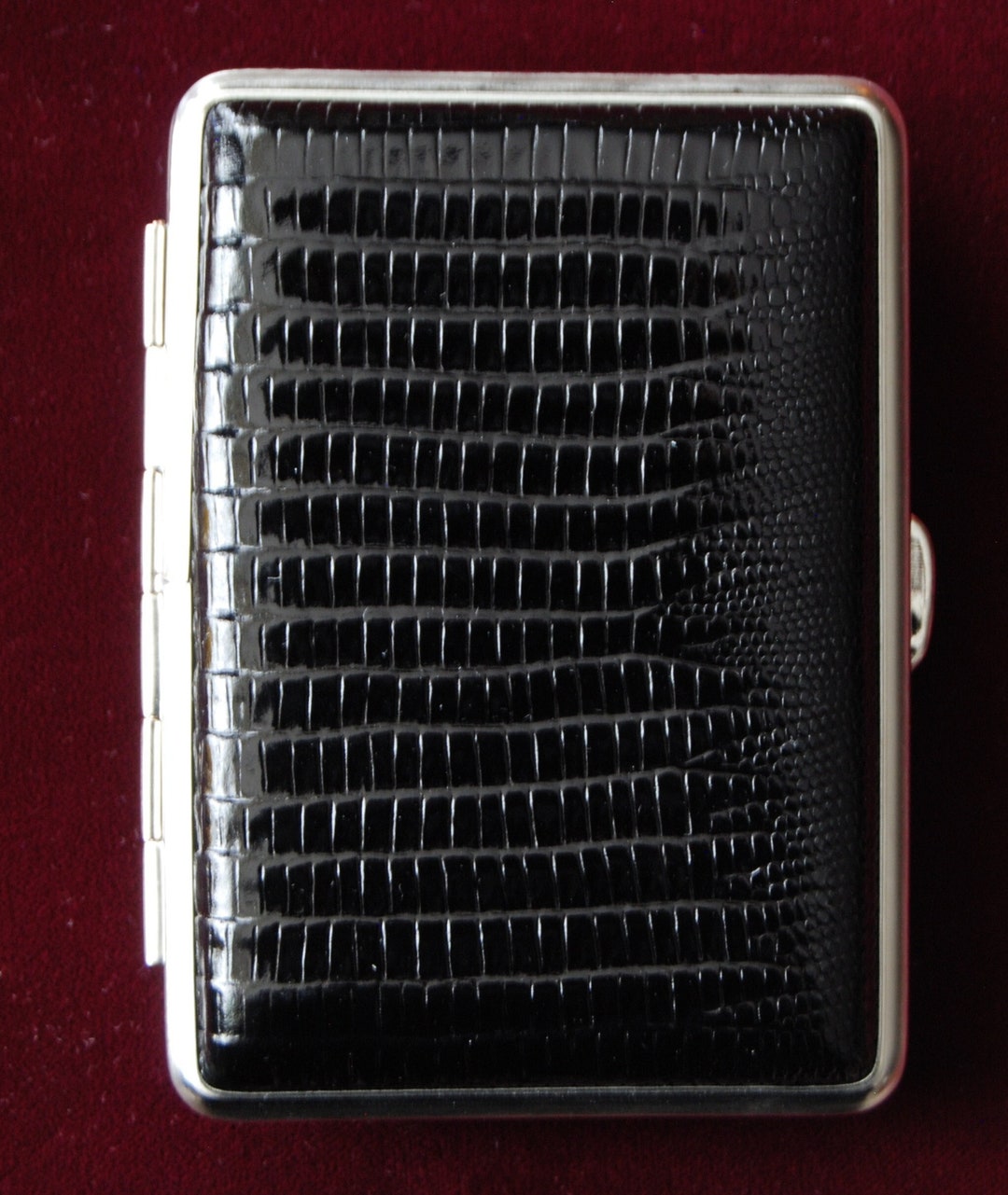 Black Lizard Card/cigarette Case - Etsy