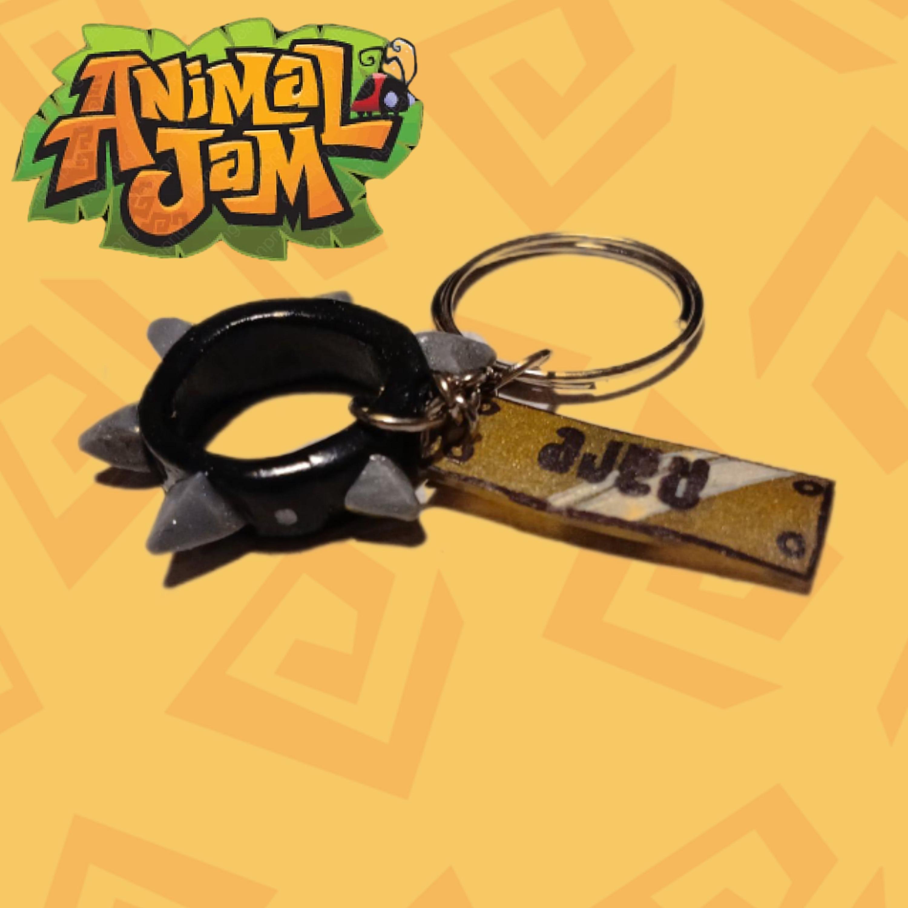 Animal Jam Spike Collar Keycharm Polymer Clay - Etsy