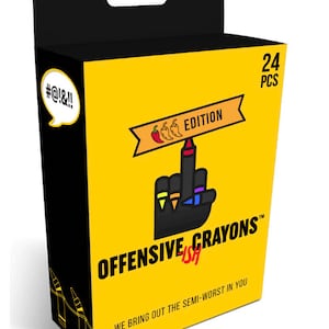 Offensive Crayons: Pot Pack, Funny Gag Gift, Sarcastic, Humor, Office Gift Christmas, Stocking ...