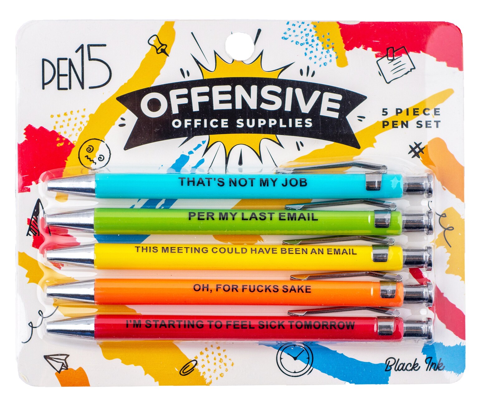 Offensive Pen Bundle Pack Funny Gag Gift Sarcastic Adult - Etsy