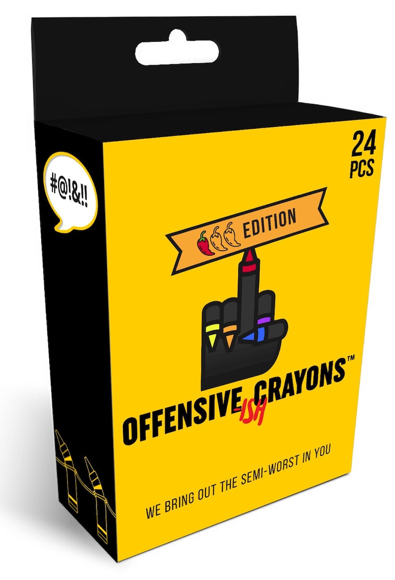 4 VALUE PACK Offensive Crayons: Funny Gag Gift, Humor, Gag Gift, Office ...