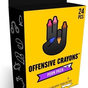 4 VALUE PACK Offensive Crayons: Funny Gag Gift, Humor, Gag Gift, Office Gift Christmas, Holidays ...