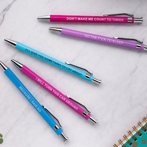 Parenting Pens, Funny Gag Gift, Sarcastic, Humor, Baby Shower, Pregnant ...