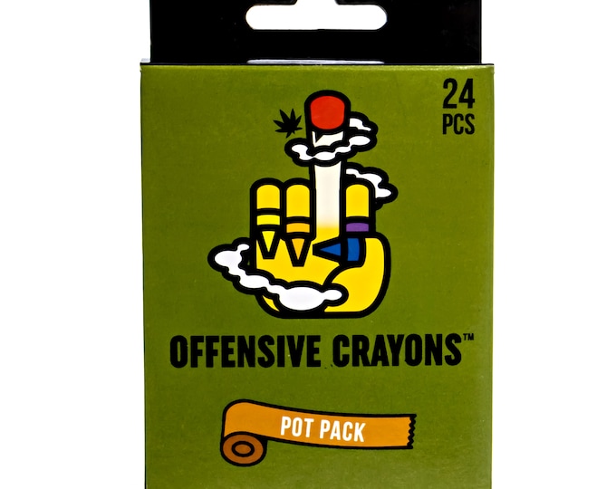 Offensive Crayons: Pot Pack, Funny Gag Gift, Sarcastic, Humor, Gag Gift ...